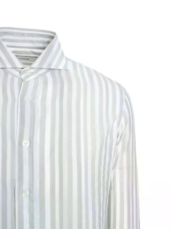 LARDINI Striped Button-up Shirt