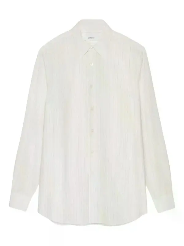 LARDINI Striped Button-up Shirt