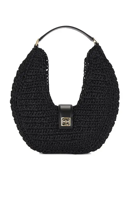 ANINE BING Lou Monogram Bag - Black