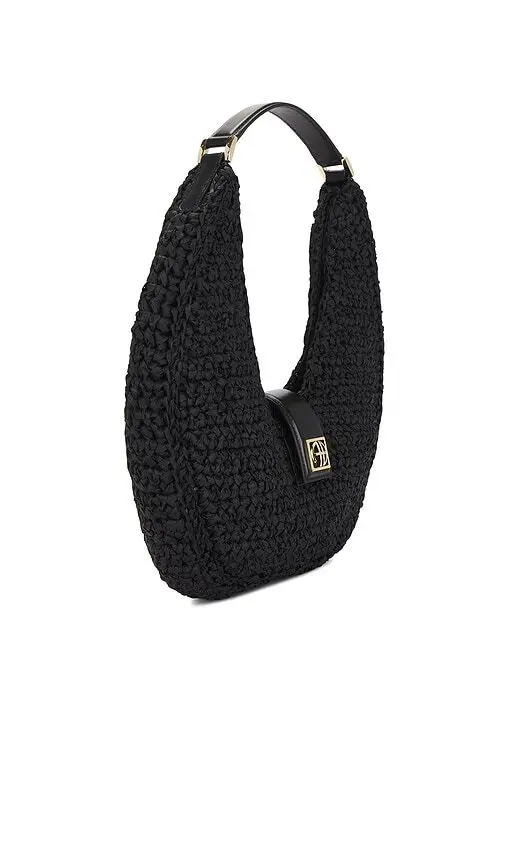 ANINE BING Lou Monogram Bag - Black