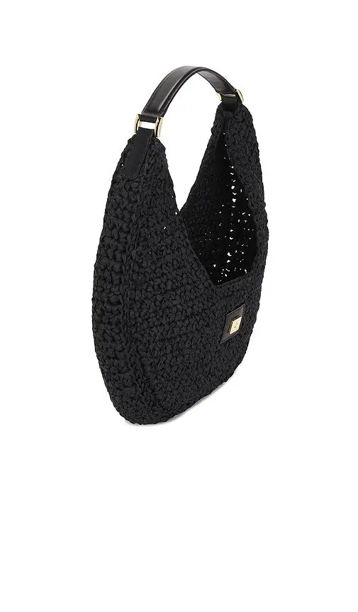 ANINE BING Lou Monogram Bag - Black