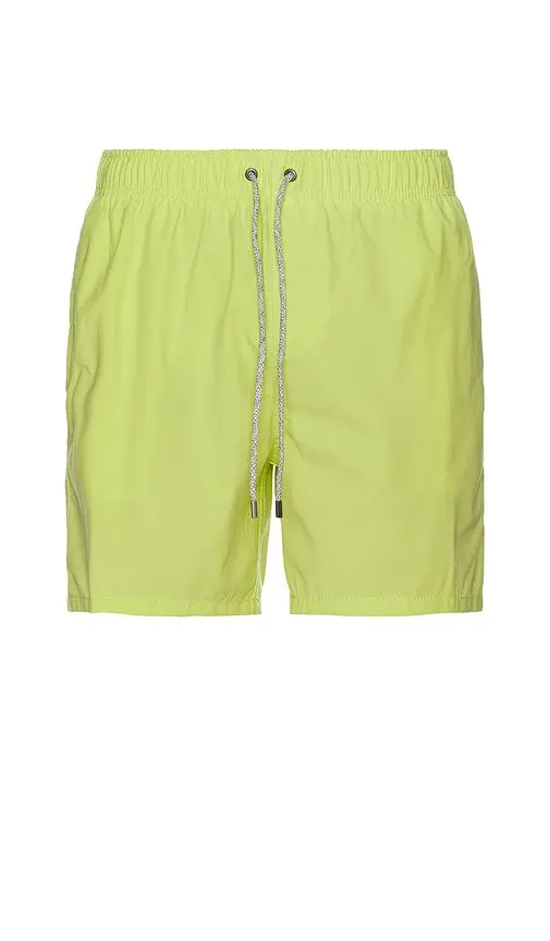 VINTAGE SUMMER Vintage Wash Volley Swim Shorts - Lime