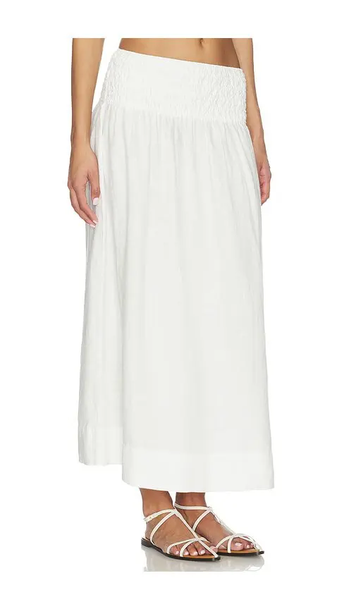 Rails Alessa Linen Maxi Skirt - White