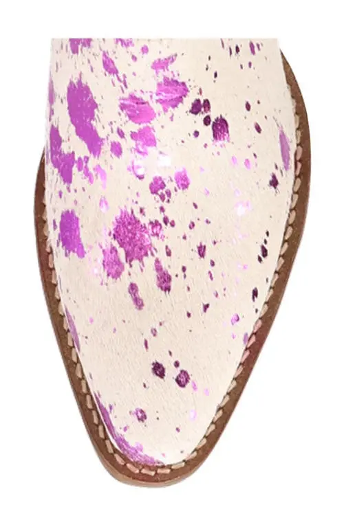 DINGO Cash Cow Calf Hair Mule - Fuchsia