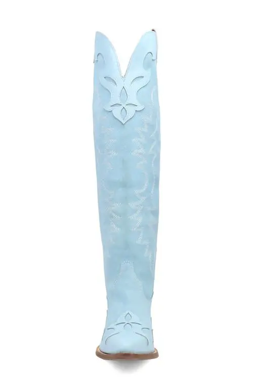 DINGO Drama Queen Over-the-knee Western Boot - Blue