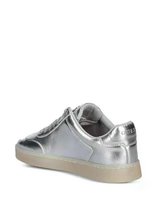 Guess Jazlie Metallic-effect Leather Low-top Sneakers