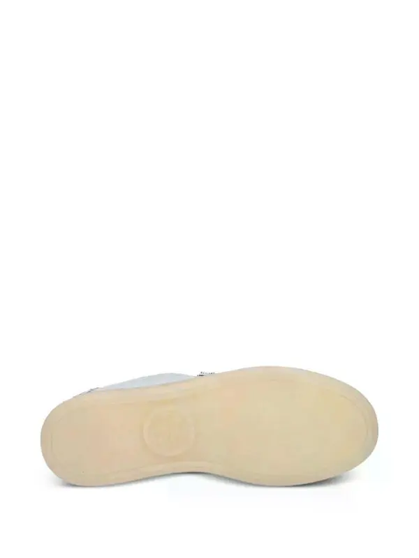 Guess Jazlie Metallic-effect Leather Low-top Sneakers