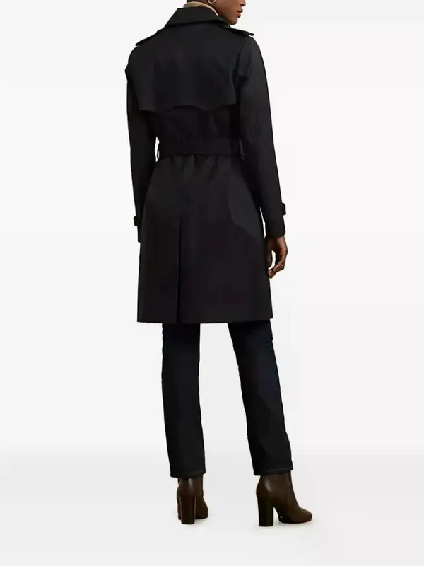 Ralph Lauren Double-breasted Belted Trench Coat - Blue