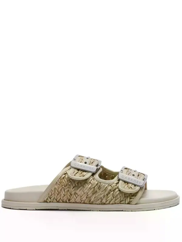 Casadei Birky Braided Sandals - Neutrals