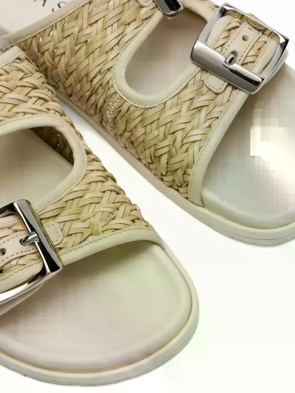 Casadei Birky Braided Sandals - Neutrals