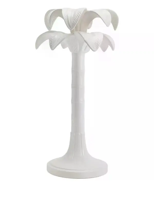 LES-OTTOMANS Palm Trees Candleholder - White