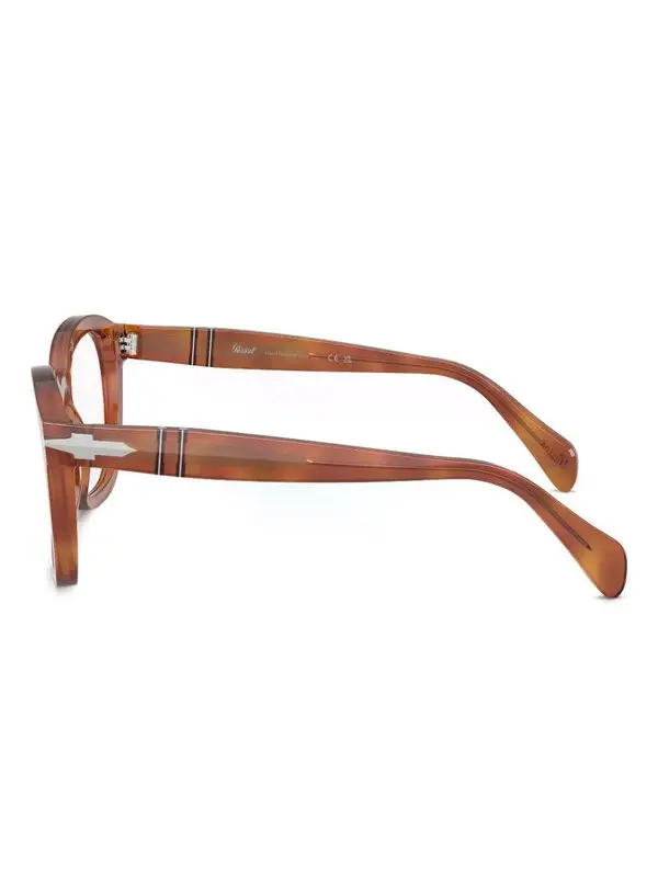 Persol Tortoiseshell-effect Square Frame Eyeglasses