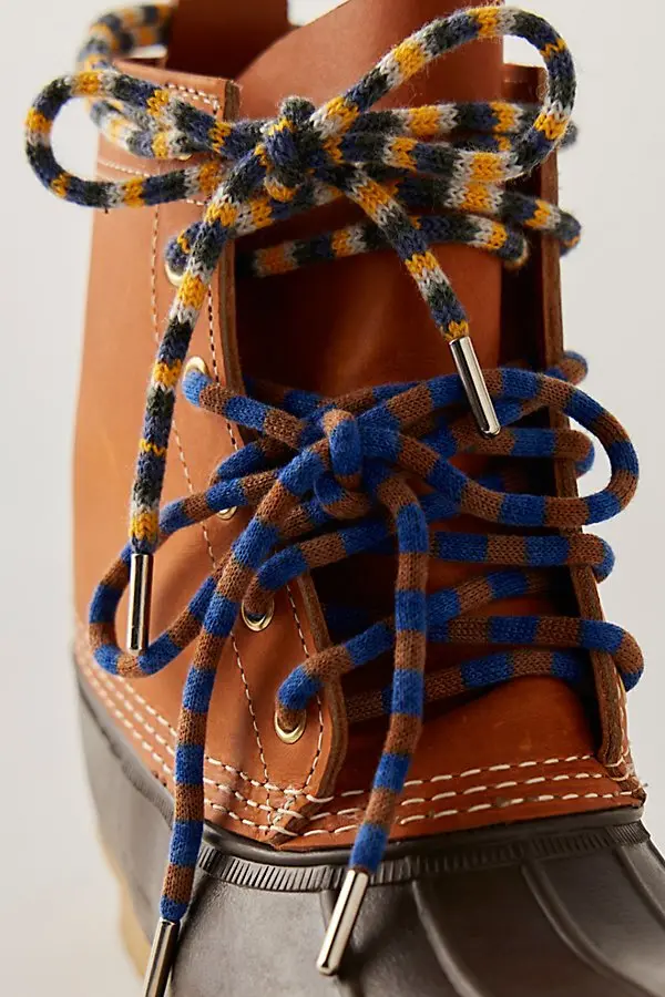 Free People Striped Knit Laces - Blue/yellow