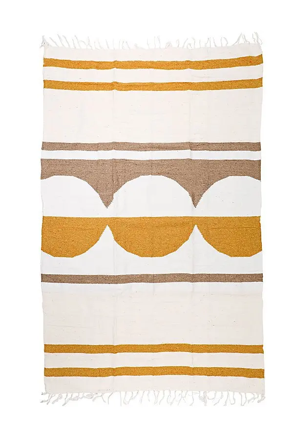 CAMINITO Luna Blanket Roll With Leather Strap - Maize