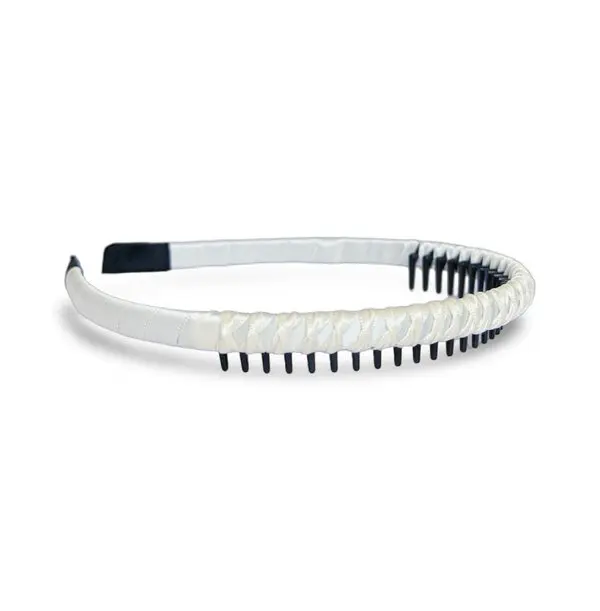 HEADBANDS OF HOPE Thin Solid Headband - White