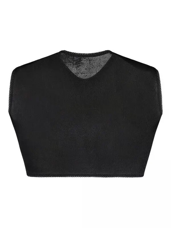 Anna October Twisted-front Crop Top