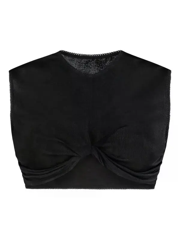 Anna October Twisted-front Crop Top