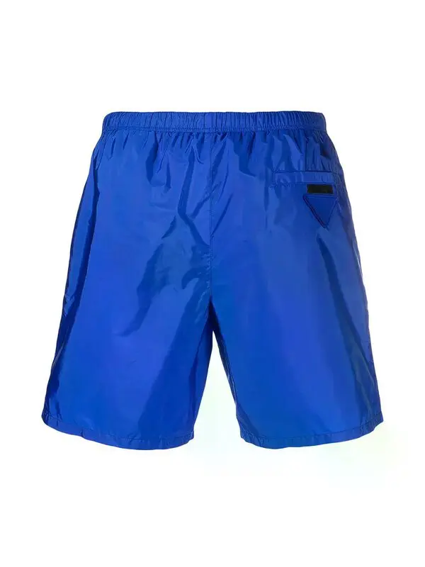Prada Recycled Nylon Swim Shorts - Blue