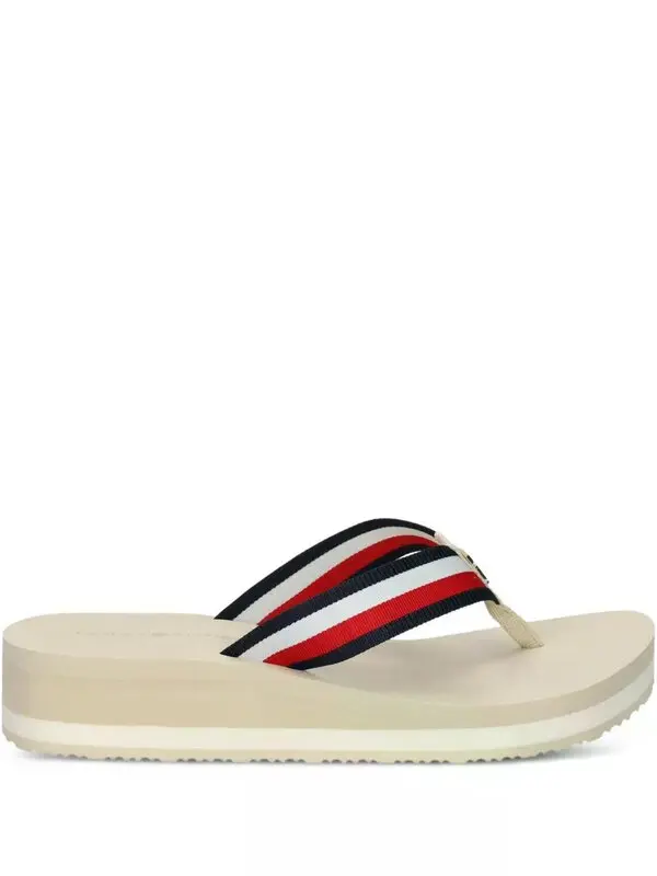 Tommy Hilfiger 38mm Striped Platform Flip-flops