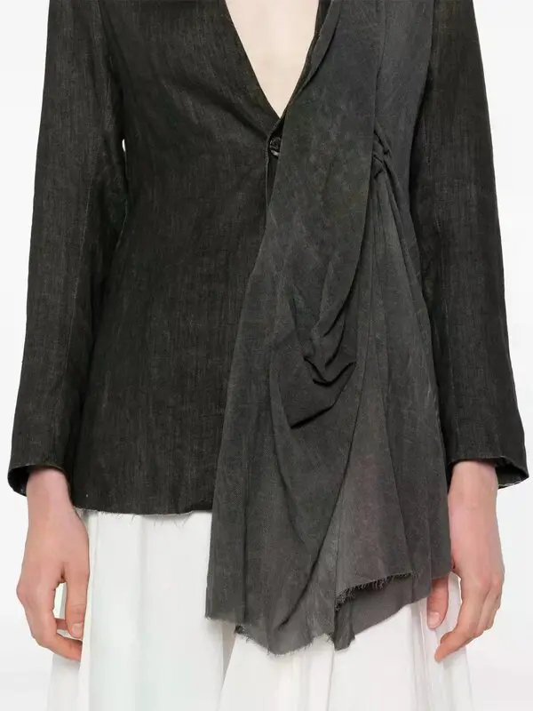 A TENTATIVE ATELIER Gathered-detail Blazer