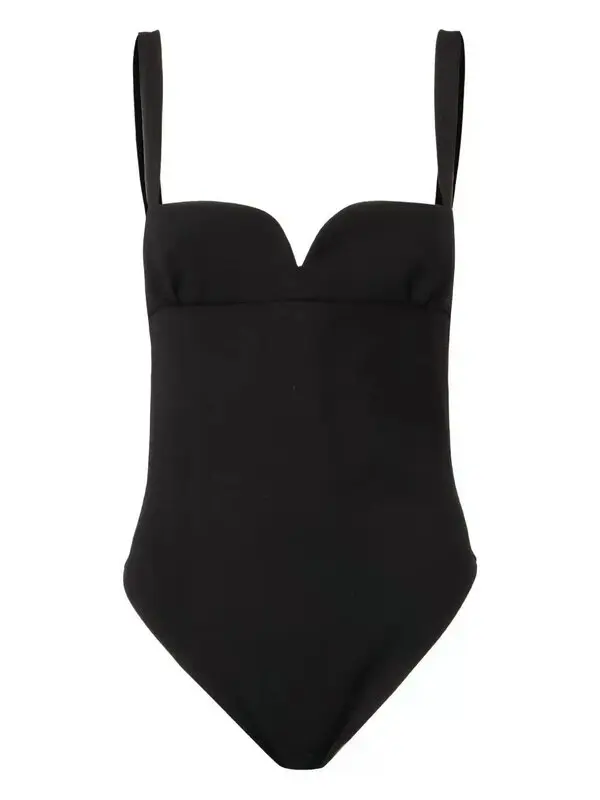 Magda Butrym Strapless Sweetheart Swimsuit - Black