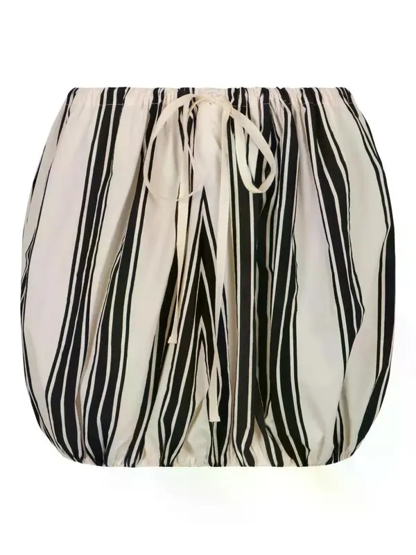 Philosophy Di Lorenzo Serafini Striped Mini Skirt - Neutrals