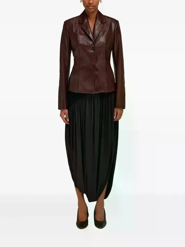 FERRAGAMO Leather Jacket - Brown