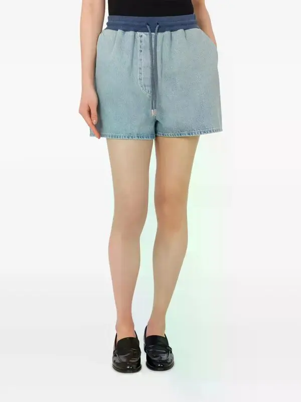 Moschino Cotton Thigh-length Shorts - Blue