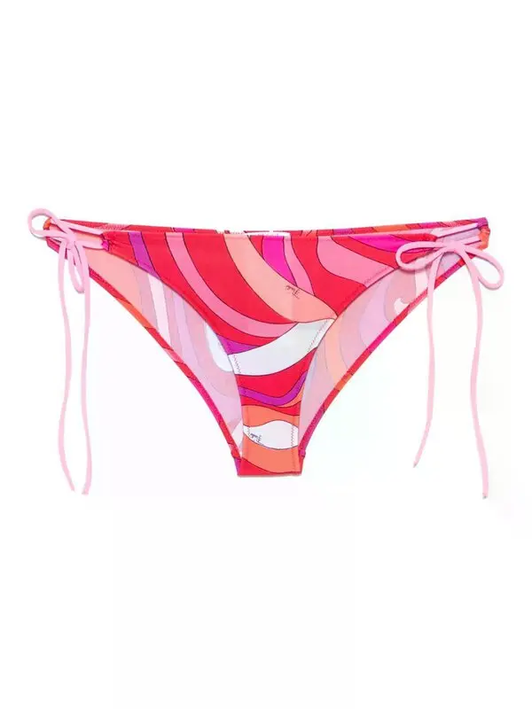 Emilio Pucci Marmo-print Bikini Bottom - Pink