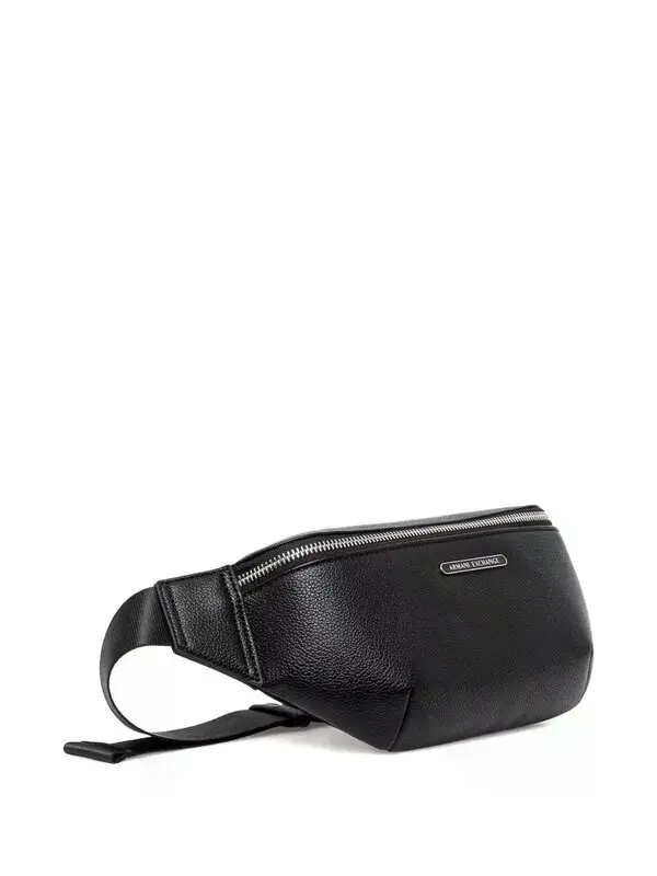 Armani Exchange Textured Leather Belt Bag