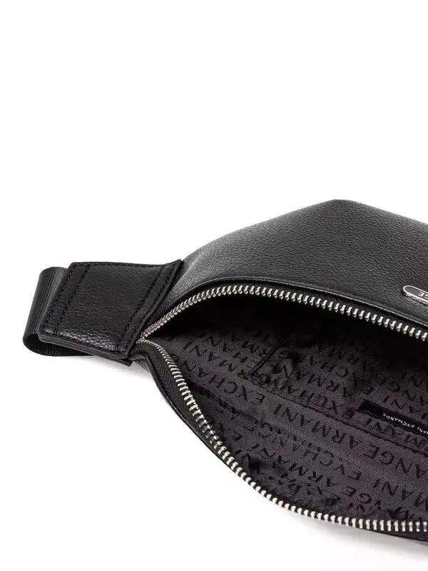 Armani Exchange Textured Leather Belt Bag