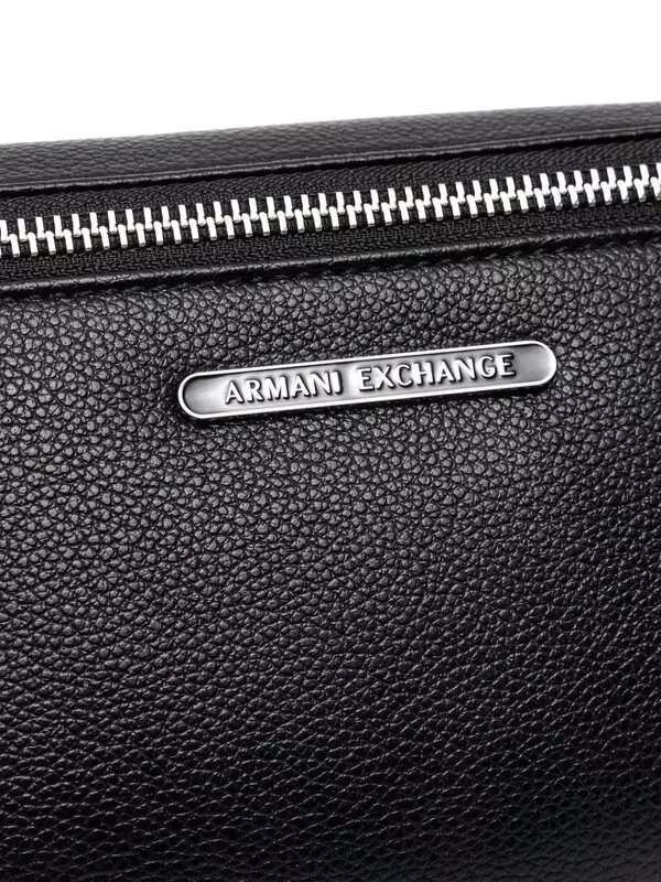 Armani Exchange Textured Leather Belt Bag