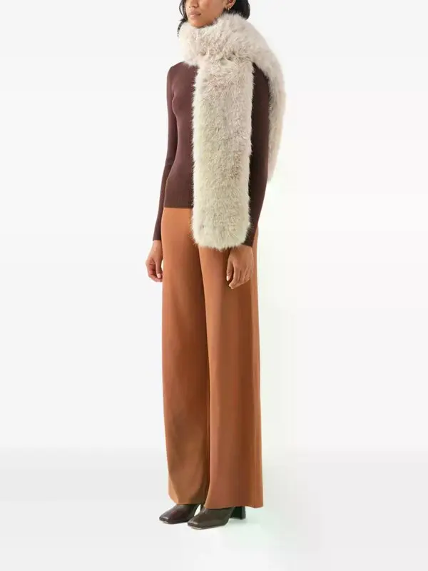 UNREAL FUR Faux-fur Stola Scarf - Neutrals