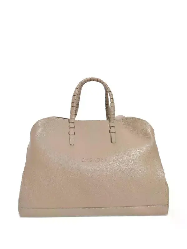 Casadei Embossed Leather Tote Bag