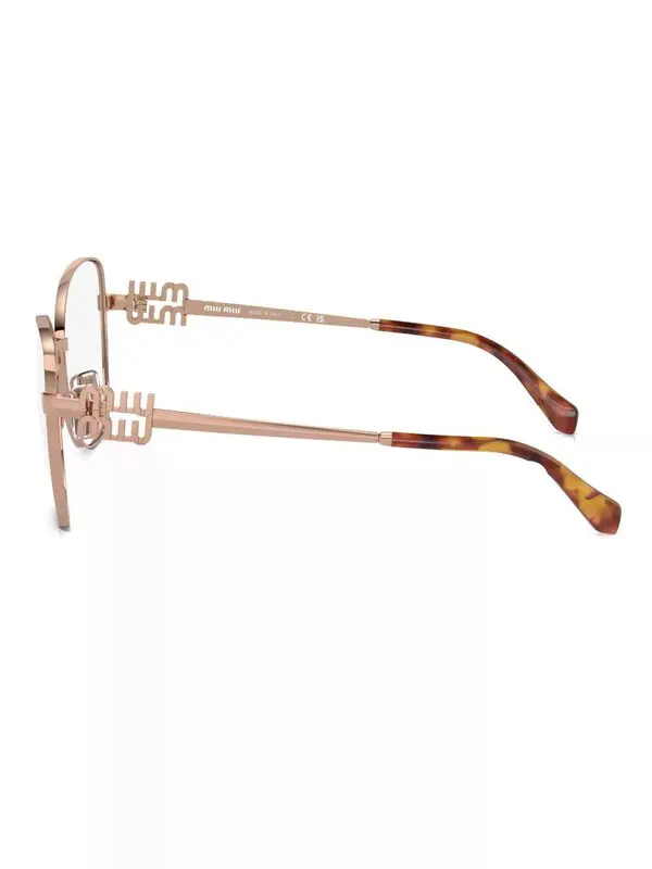 Miu Miu Cat-eye Metal Frame Glasses