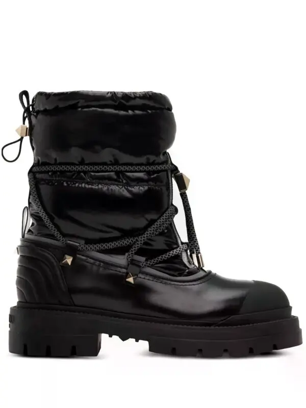 Valentino Garavani Leather Combat Boots