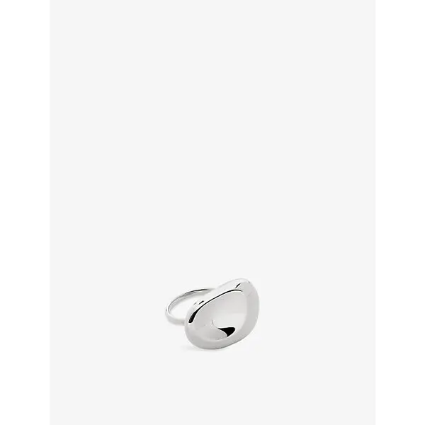 Monica Vinader Aria Pebble Charm Ring - Silver