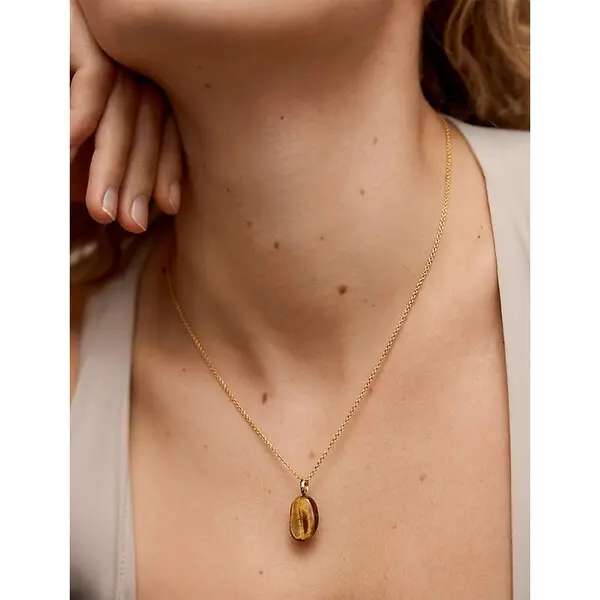 Monica Vinader Aria Tiger's Eye Pendant