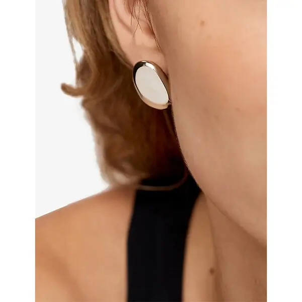 Monica Vinader Aria Bold Stud Earrings - Silver