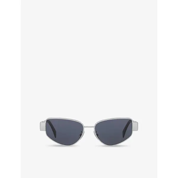 Celine Square Metal Sunglasses - Grey