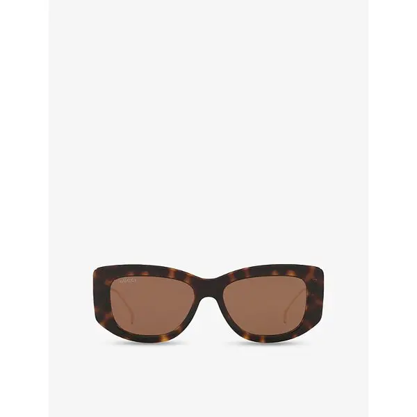 Gucci Gg1566s Cat-eye Sunglasses - Brown