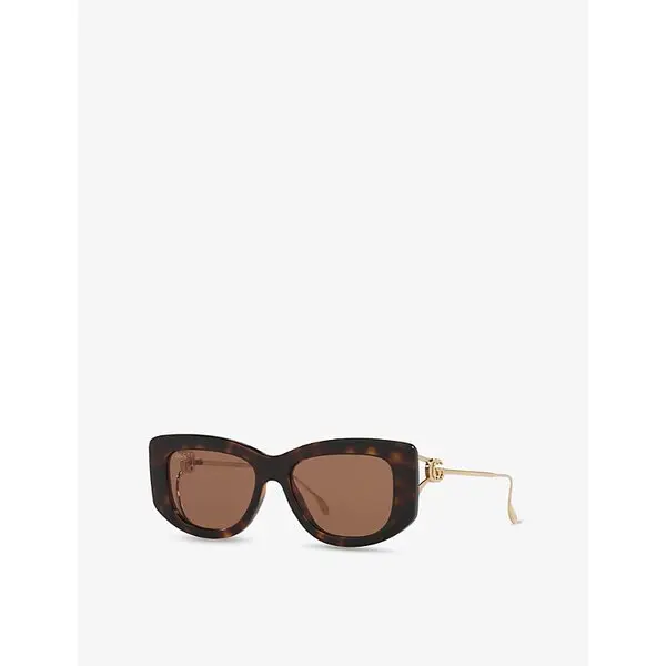 Gucci Gg1566s Cat-eye Sunglasses - Brown