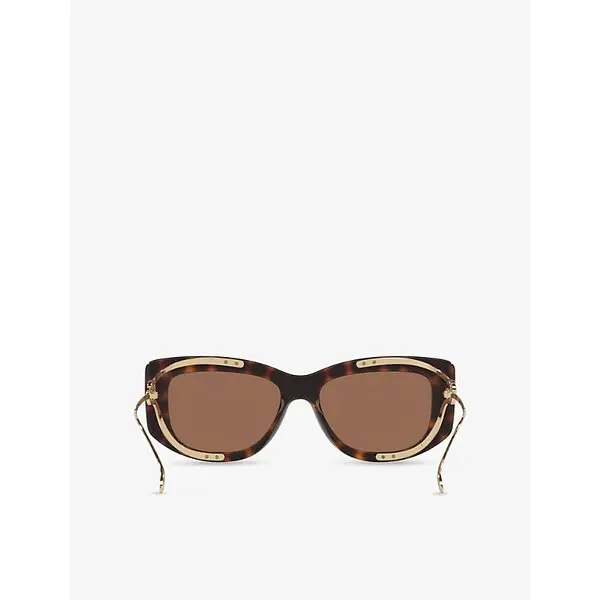 Gucci Gg1566s Cat-eye Sunglasses - Brown