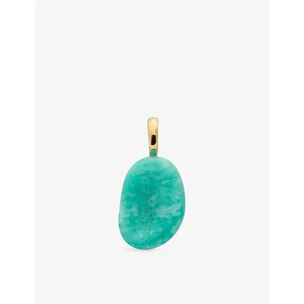 Monica Vinader Aria Amazonite Pendant - Blue