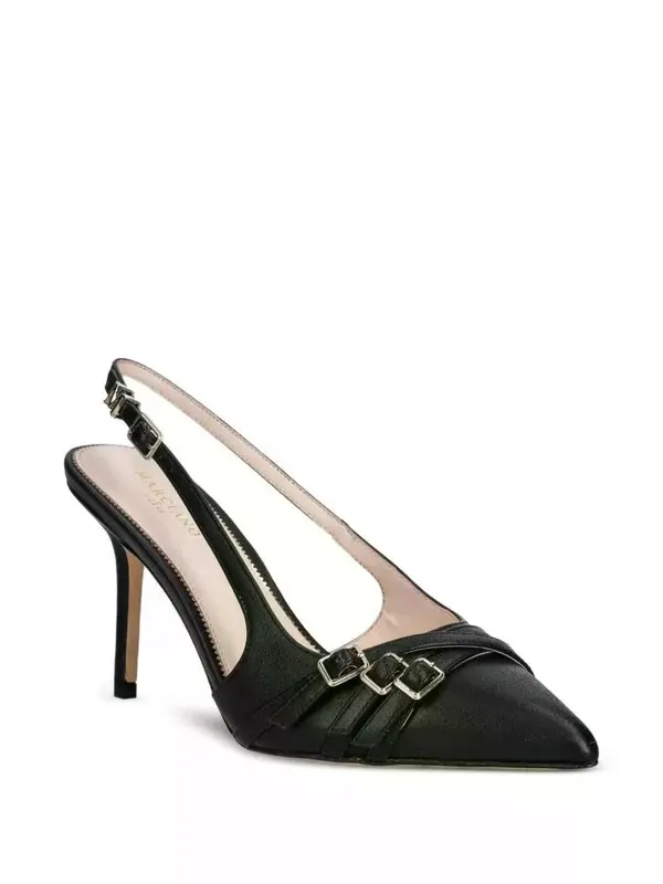 Guess 90mm Leather Slingback Pumps