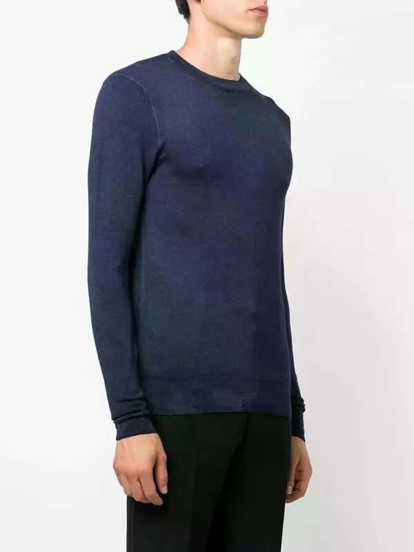 Aspesi Fine-knit Slim-cut Jumper - Blue