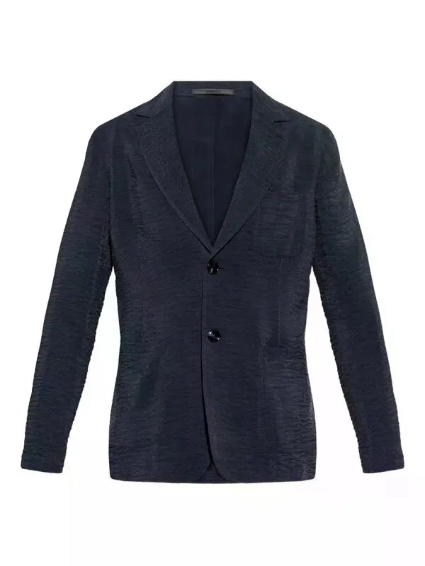 Giorgio Armani Textured Single-breasted Blazer