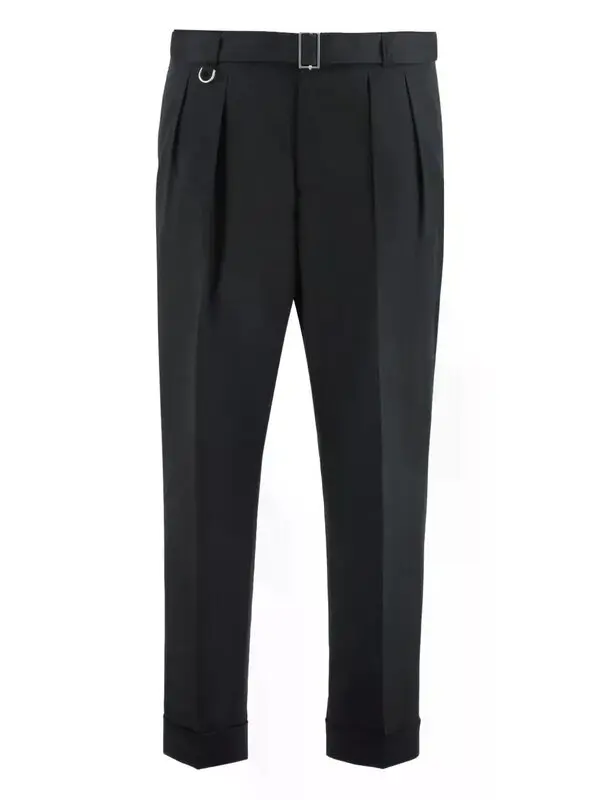 PAOLO PECORA Pleated Trousers - Black