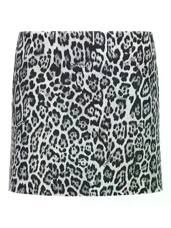 Roberto Cavalli Leopard-print Mini Skirt