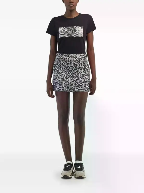 Roberto Cavalli Leopard-print Mini Skirt